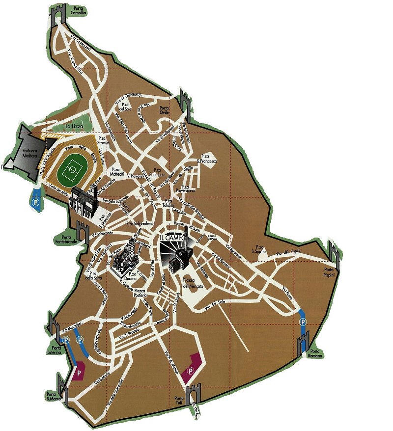 Map Of Siena